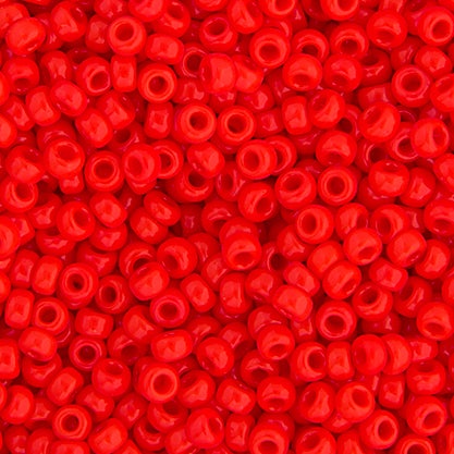 Miyuki Seed Bead 11/0 apx.22g Red Vermillion Opaque | Thunderbird ...