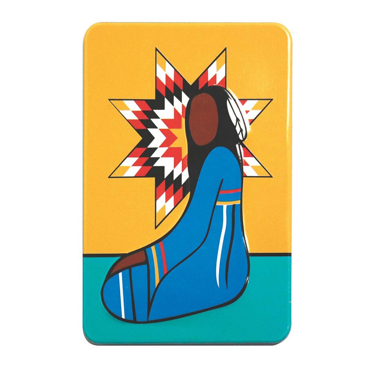 Embossed Metal Magnet - Her Ribbon Dress | Thunderbird Crafts Trading Post